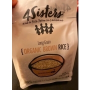 4Sisters Brown Rice, Long Grain, Organic: Calories, Nutrition Analysis ...