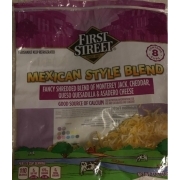 First Street Cheese, Mexican Style Blend: Calories, Nutrition Analysis ...