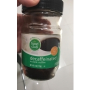 Food Club Instant Coffee,Decaf: Calories, Nutrition Analysis & More ...