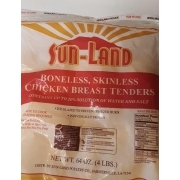Sun Land Boneless, Skinless Chicken Breast Tenders: Calories, Nutrition ...