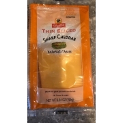 ShopRite Cheese, Thin Sliced, Sharp Cheddar: Calories, Nutrition ...