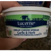 Lucerne Dairy Farms Garlic And Herb, Cream Cheese Spread: Calories ...