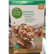 Simple Truth Granola, Baobab Coconut: Calories, Nutrition Analysis ...