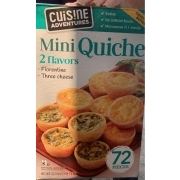 Cuisine Adventures Mini Quiche, Variety Pack: Calories, Nutrition ...