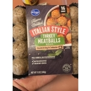 Kroger Italian Style Turkey Meatballs: Calories, Nutrition Analysis ...