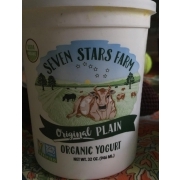 Seven Stars Farm Yogurt, Original Plain, Organic: Calories, Nutrition ...