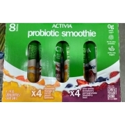 Activia Probiotic Smoothie, Variety Pack: Calories, Nutrition Analysis ...