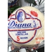 Diana's Mini Corn Tortillas: Calories, Nutrition Analysis & More ...