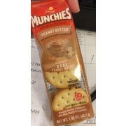 Munchies Sandwich Crackers, Peanut Butter: Calories, Nutrition Analysis ...