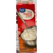 Great Value Whipping Cream, Heavy: Calories, Nutrition Analysis & More ...
