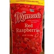 Wyman's Red Raspberries, Fresh Frozen: Calories, Nutrition Analysis ...