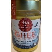 4th & Heart Ghee Clarified Butter, Himalayan Pink Salt, Grass-Fed ...