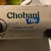 Chobani Flip Yogurt, Cookies & Cream: Calories, Nutrition Analysis ...