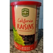 Southern Grove California Raisins: Calories, Nutrition Analysis & More ...