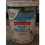 Simply Nature Yogurt, Whole Milk, Vanilla: Calories, Nutrition Analysis ...
