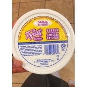 Tofutti Garlic & Herb Cream Cheese: Calories, Nutrition Analysis & More ...