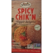 Sprouts Farmers Market Spicy Chicken, Veggie Burgers: Calories ...
