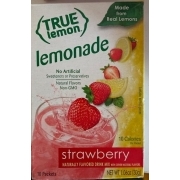 True Lemon Flavored Drink Mix, Strawberry Lemonade: Calories, Nutrition ...