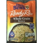Uncle Ben's Ready Rice Pouch, Whole Grain Brown: Calories, Nutrition ...