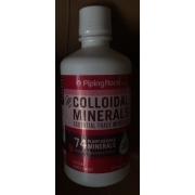 Piping Rock Colloidal Minerals, Natural Raspberry: Calories, Nutrition ...