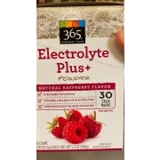 365 Everyday Value Electrolyte Plus + Powder, Natural Raspberry Flavor ...