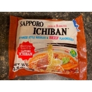 Sapporo Ichiban Japanese Style Noodles & Beef Flavored-Soup: Calories ...