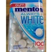 Mentos White Whitens Teeth, Peppermint: Calories, Nutrition Analysis ...