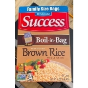 Success Brown Rice, Whole Grain, Boil-in-bag, Pre Cooked: Calories ...