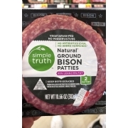 Simple Truth Ground Bison Patties: Calories, Nutrition Analysis & More ...