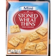 Red Oval Farms Snack Crackers, Stoned Wheat Thins, Mini: Calories ...