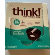 Think! High Protein Bars, Chocolate & Creme Cupcake: Calories ...