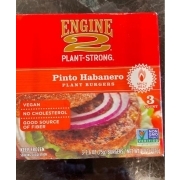 Engine 2 Plant-Strong Plant Burgers, Pinto Habanero: Calories ...
