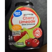 Great Value Energy Drink Enhancer, Cherry Limeade: Calories, Nutrition ...