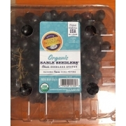 Sable Seedless Black Seedless Grapes, Organic: Calories, Nutrition ...