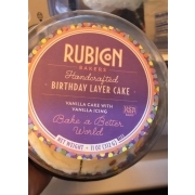 Rubicon Birthday Layer Cake, Vanilla Cake with Vanilla Icing: Calories ...
