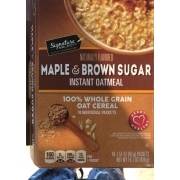 Safeway Instant Oatmeal, Maple & Brown Sugar: Calories, Nutrition ...