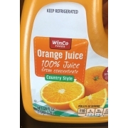 Winco Foods Orange Juice: Calories, Nutrition Analysis & More | Fooducate