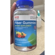 CVS Fiber Gummies, Dietary Supplement: Calories, Nutrition Analysis ...