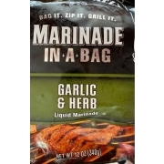 EZ Marinader Marinade in a bag, garlic and herb: Calories, Nutrition ...