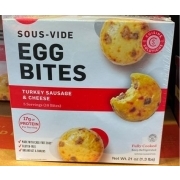 Sous-Vide Egg Bites, Three Cheese & Turkey Sausage: Calories, Nutrition ...