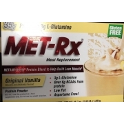 Met-Rx Meal Replacement , Original Vanilla: Calories, Nutrition ...