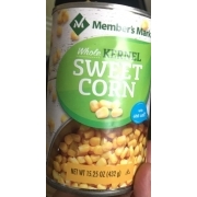 Member's Mark Corn, Whole Kernel Sweet: Calories, Nutrition Analysis ...