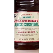 Trader Joe's Cranberry Juice Cocktail, Low Calorie: Calories, Nutrition Analysis & More | Fooducate