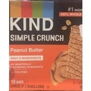 Kind Simple Crunch Granola Bars, Peanut Butter: Calories, Nutrition ...