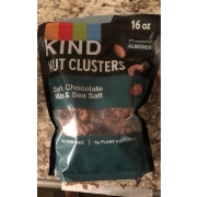 Kind Nut Clusters, Dark Chocolate Nuts & Sea Salt: Calories, Nutrition ...