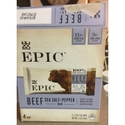 Epic Beef Sea Salt + Pepper Bar: Calories, Nutrition Analysis & More ...