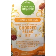 Simple Truth Organic Chopped Salad Kit, Honey Citrus: Calories ...