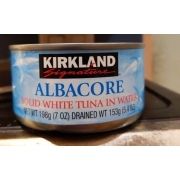 Kirkland Signature Albacore Solid White Tuna In Water: Calories ...