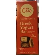 Clio Greek Yogurt Bar, Peanut Butter: Calories, Nutrition Analysis ...