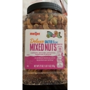 Meijer Mixed Nuts, Deluxe, Salted With Sea Salt: Calories, Nutrition ...